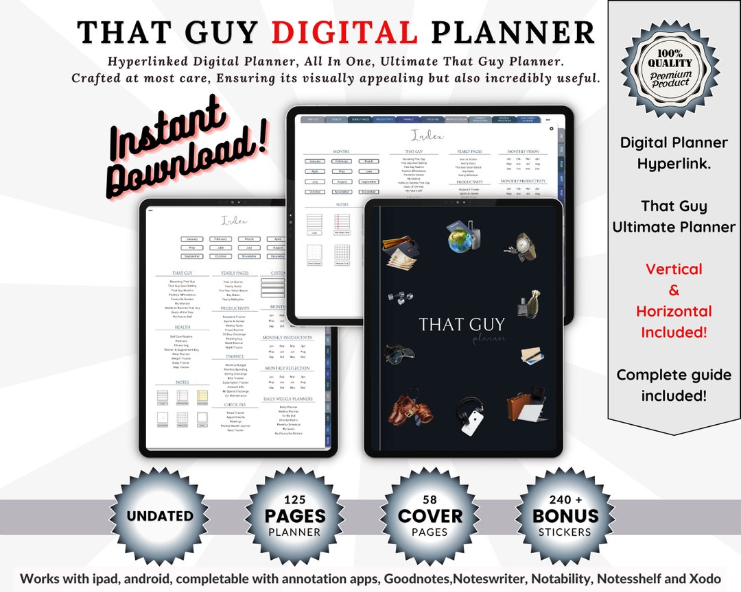 Digital Planner That Guy Goodnotes iPad and Notability Planners Life ...