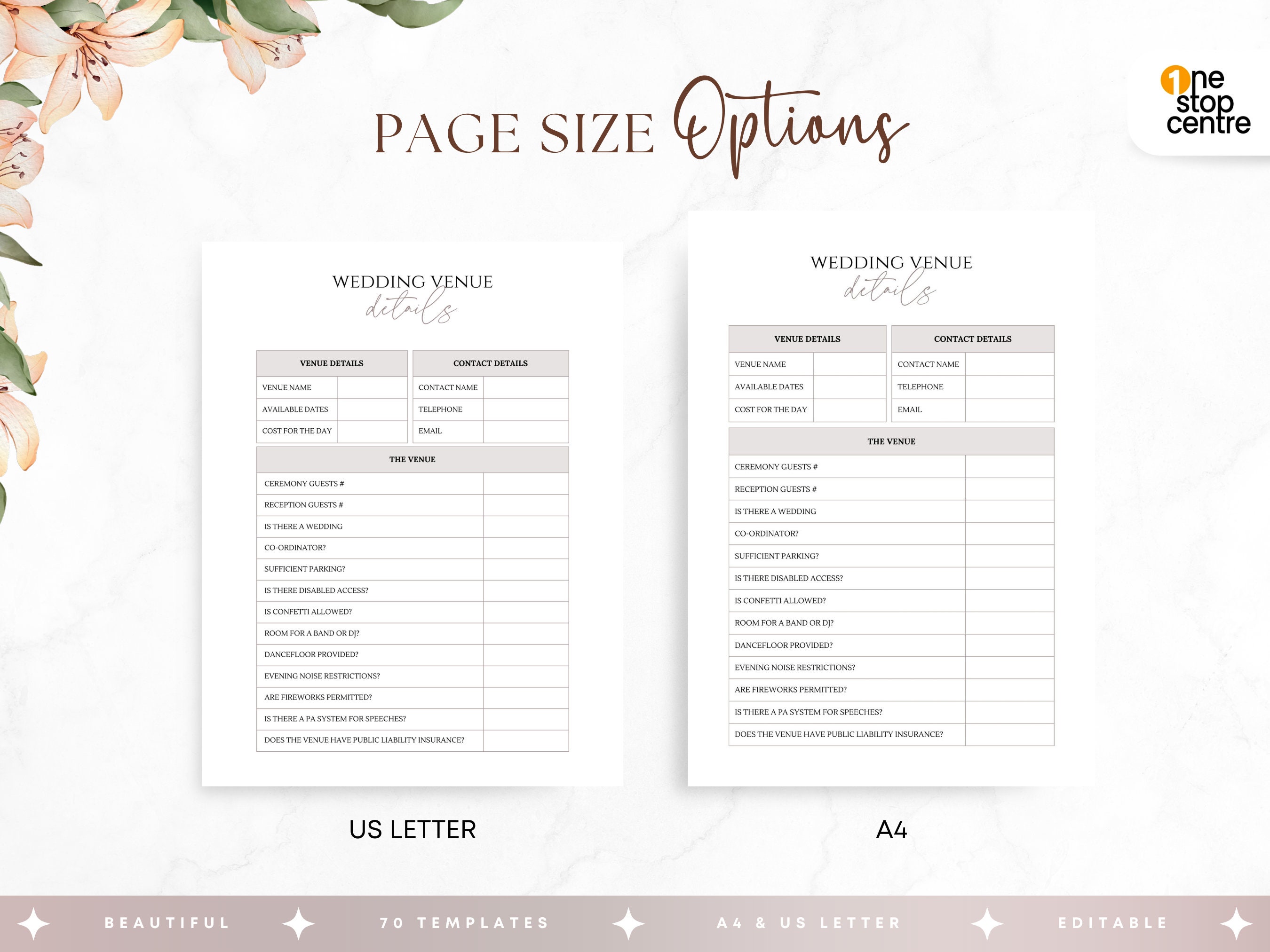 Editable Wedding Day Planner Printable Template, Wedding Organizer ...