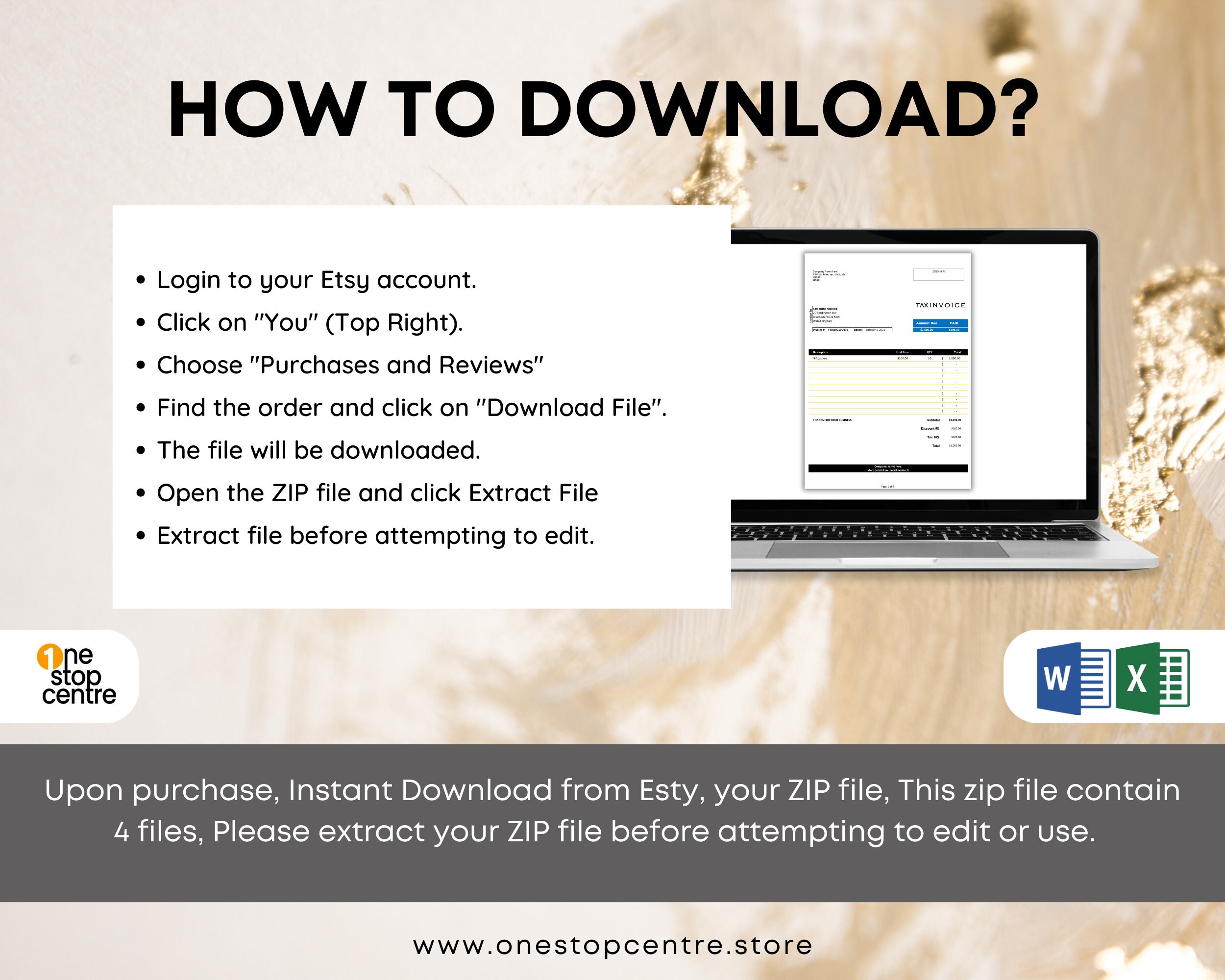Editable Excel Spreadsheet Tax Invoice Template, Small Business Automated Invoice Excel ...