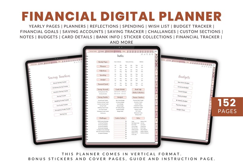 Digital Budget Planner: Financial Tracker for Goodnotes, Notability ...