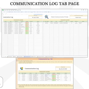 Client Tracker Management Google Spreadsheet Template for Small ...