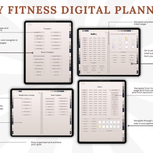 Digital Fitness Planner Goodnotes, iPad Planners, Notability, Gym ...