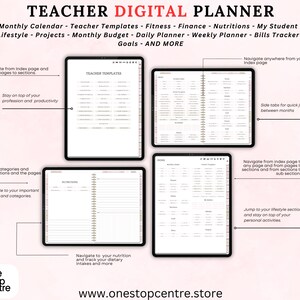 Teacher Digital Planner Goodnotes, Digital Planner Ipad, Teachers ...