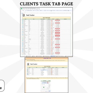 Client Tracker Management Google Spreadsheet Template for Small Businesses With Client Tracker ...