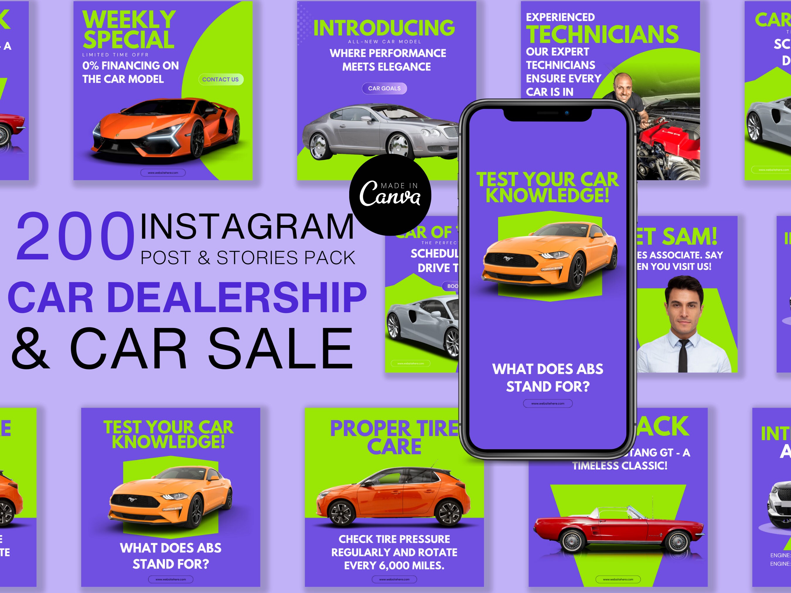 Editable Instagram Car Sales and Dealership Business Templates, Social ...