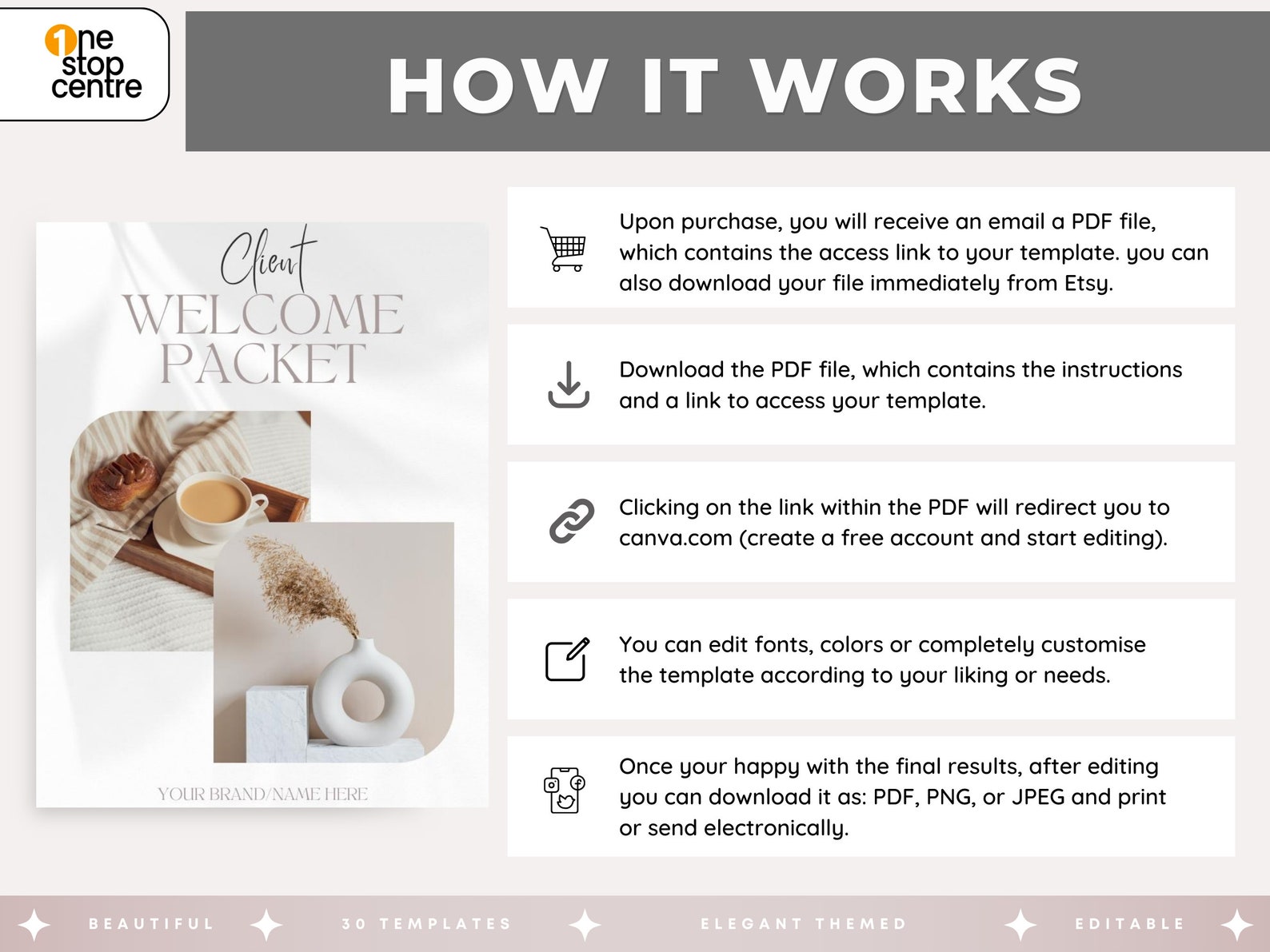 Client Welcome Packet Templates: Business Onboarding Guide (A4 & US ...