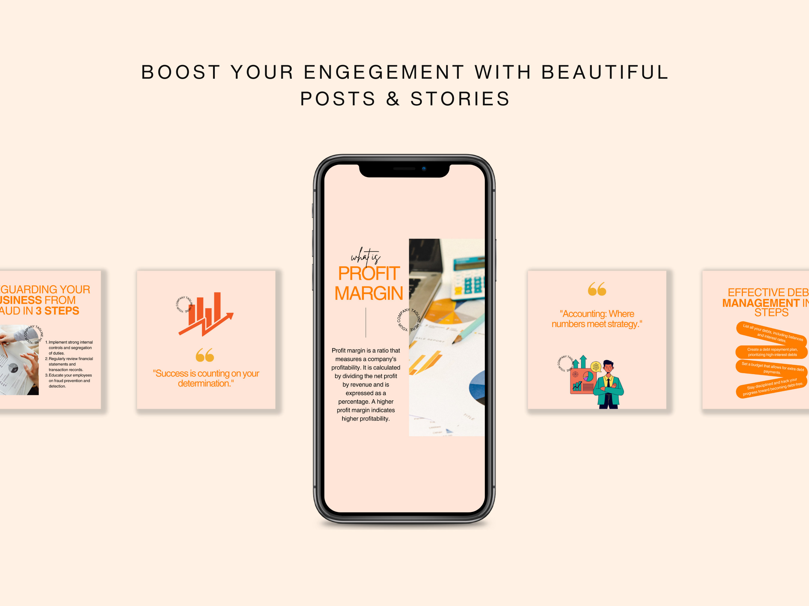 Accounting Instagram Templates: 200+ Social Media Posts (canva Editable ...