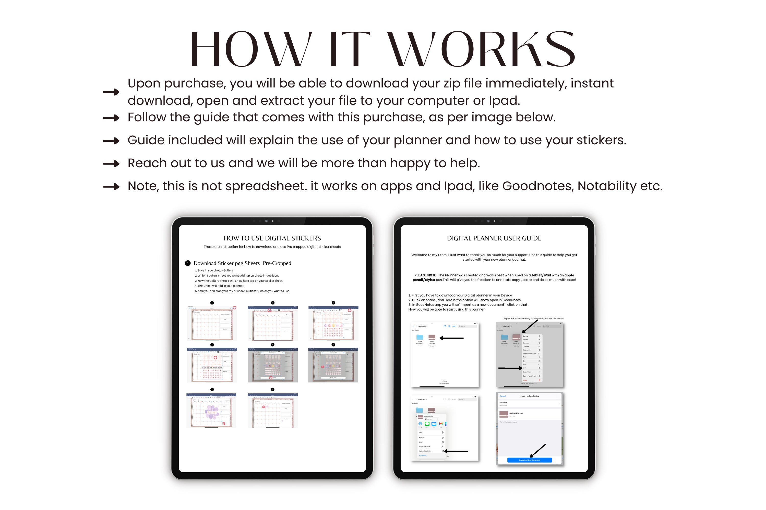 Digital Budget Planner: Financial Tracker for Goodnotes, Notability ...