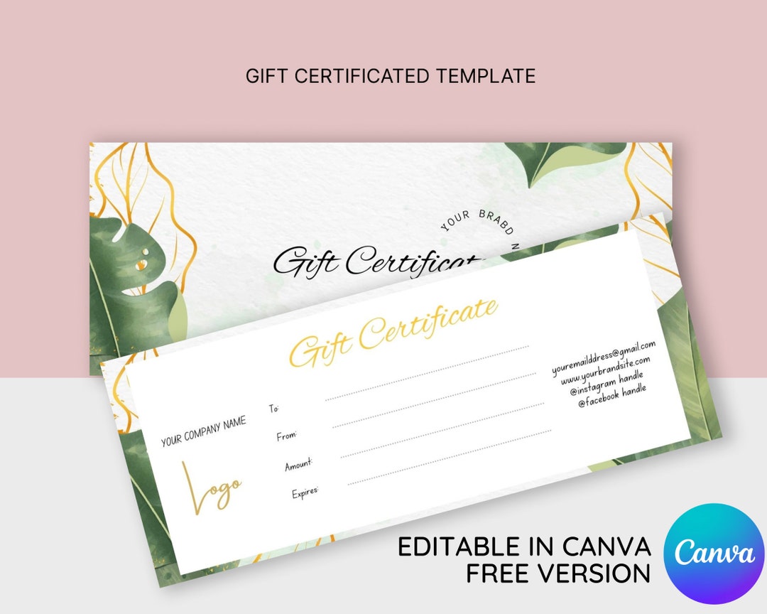 Modèle de chèque-cadeau, Modèle de chèque-cadeau modifiable, Chèque ...