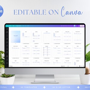 Ultimate Teacher Planner Editable Bundle Templates, Teachers Lesson ...