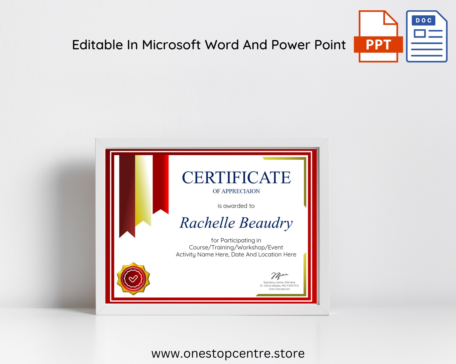 Editable Certificate of Appreciation Templates, Professional Award ...