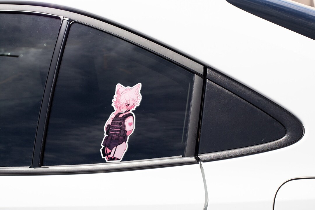 Tactical Fox Femboy - Cute Aesthetic Femboy Sticker - Etsy UK