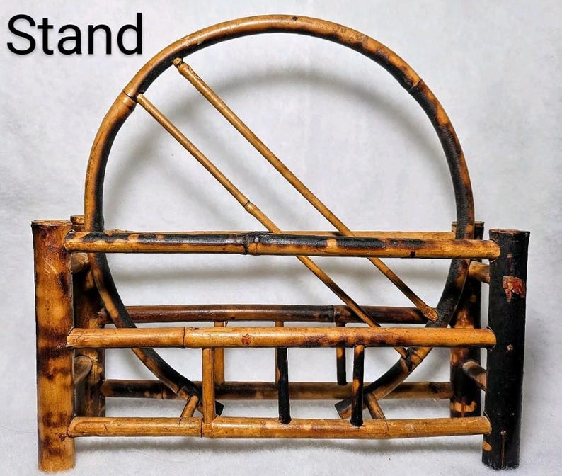 Original Hakuchikudo Fan (sensu) and Scorched Bamboo Fan Stand - Etsy