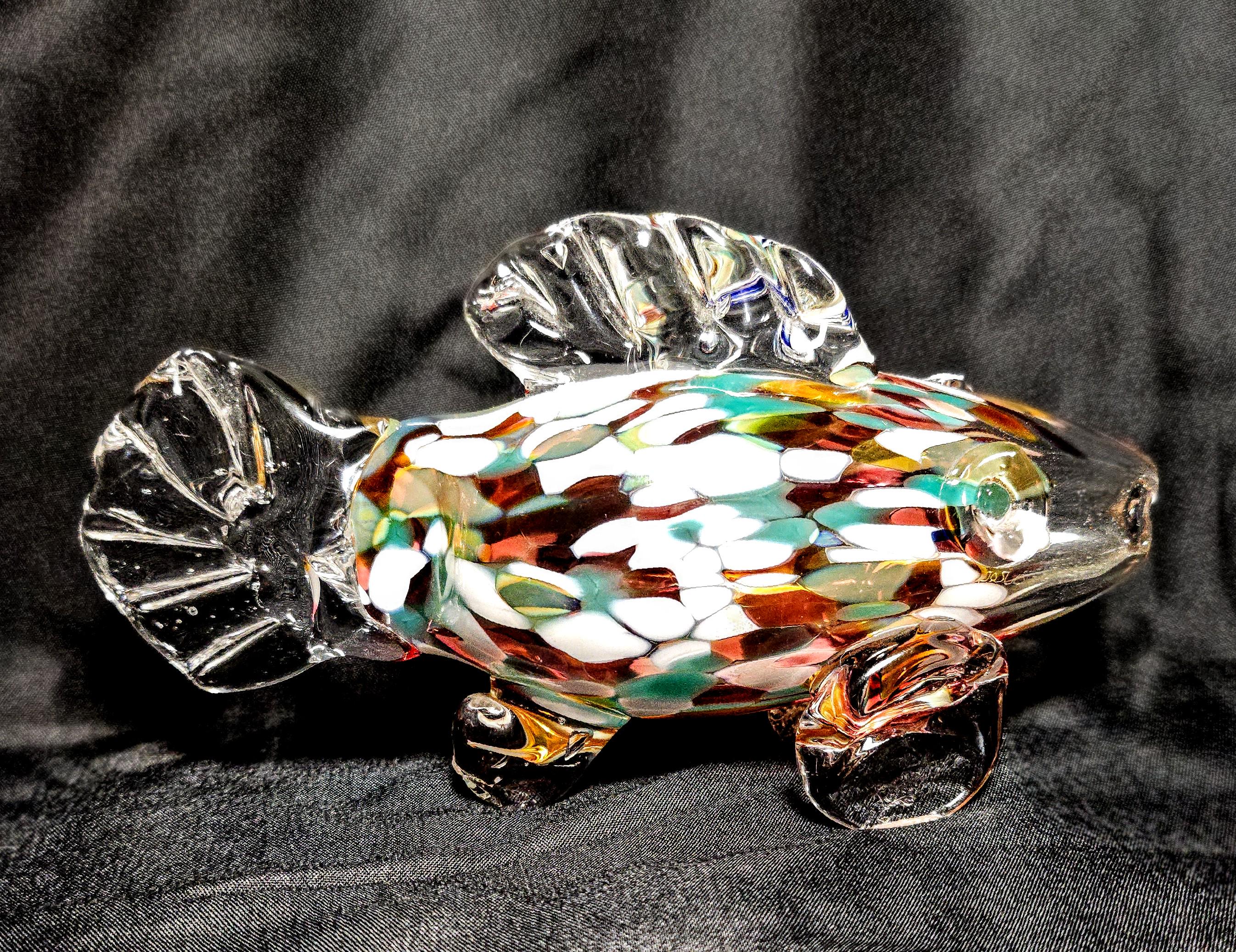 Vintage- Murano Glass- Free Standing Fish Sculpture - Etsy