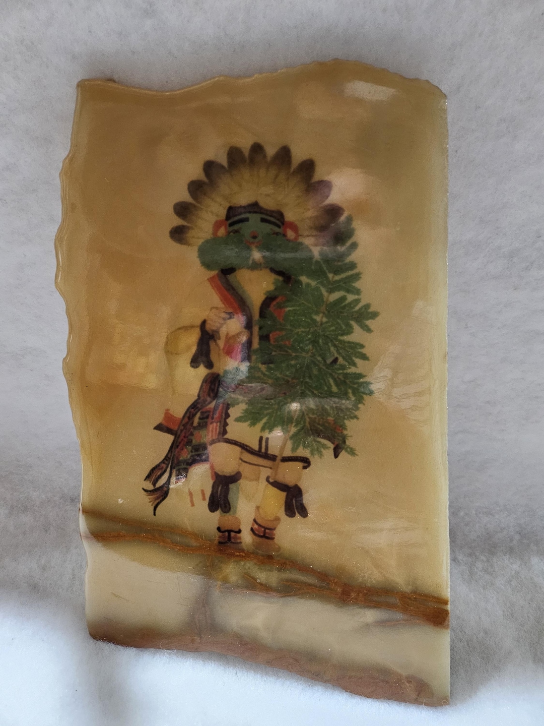 Vintage- Native American- Hopi- Morning Singer Kachina- Stone Wall ...