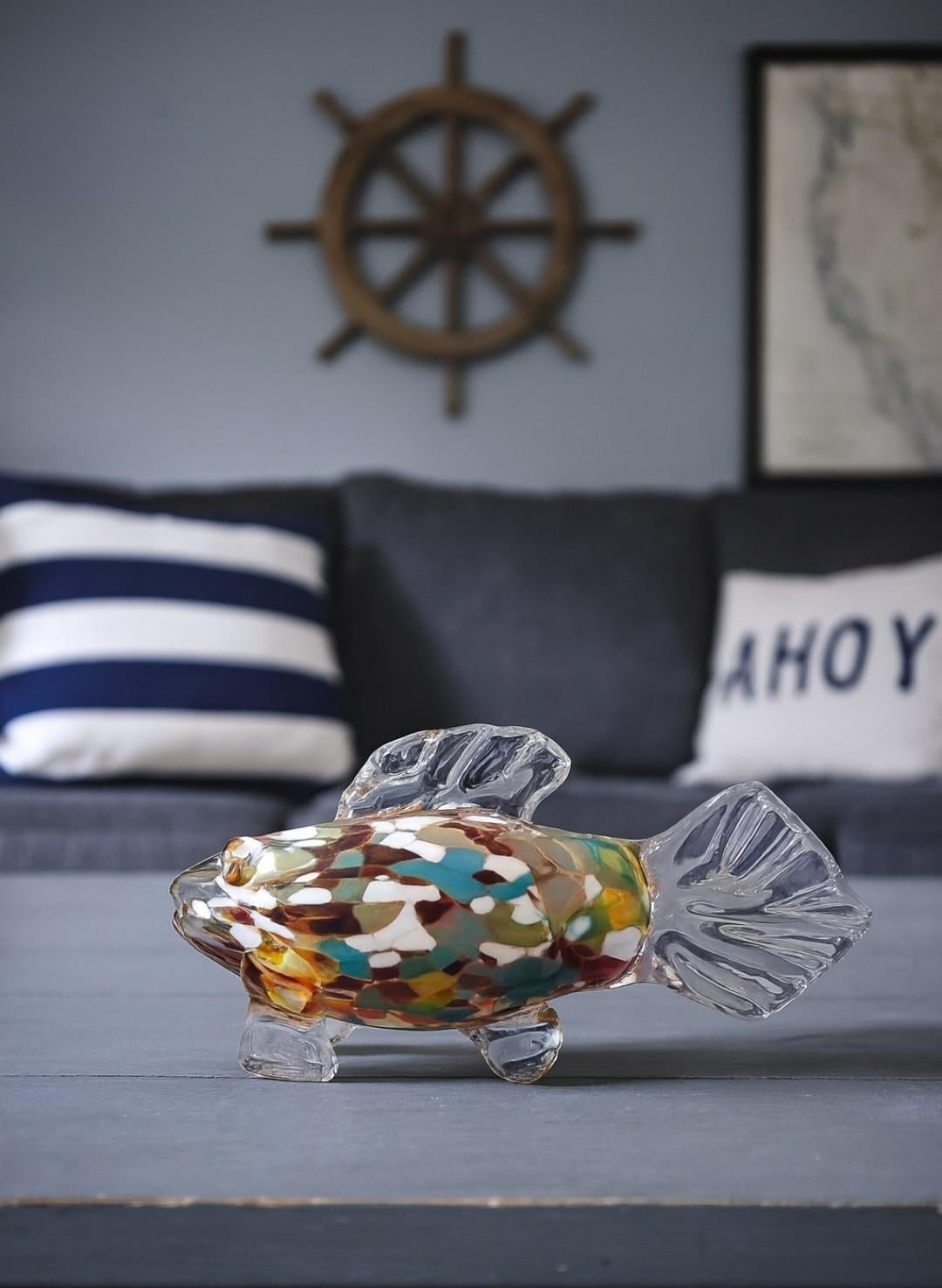 Vintage- Murano Glass- Free Standing Fish Sculpture - Etsy