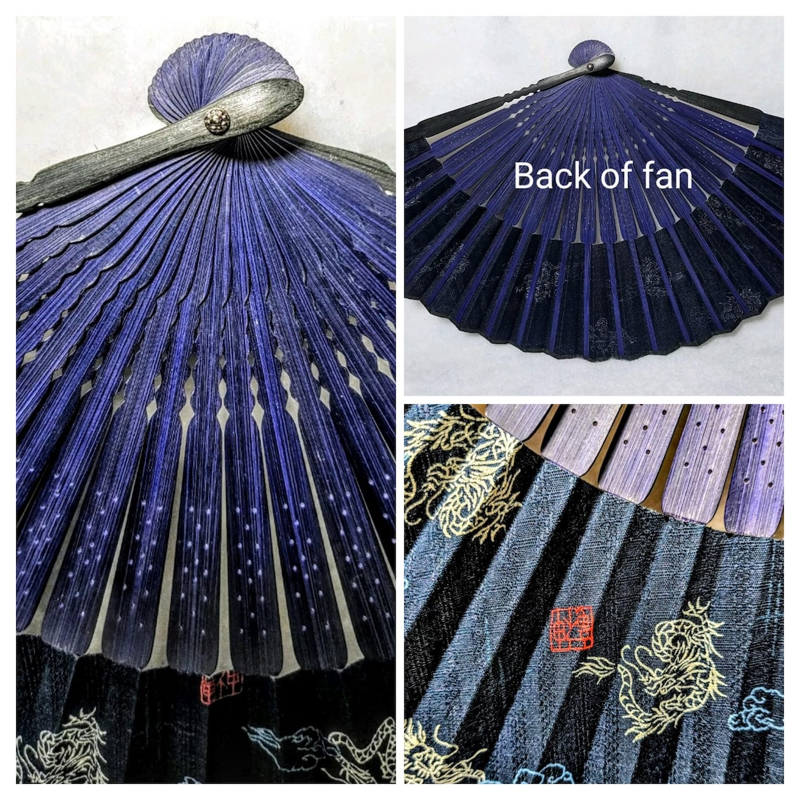 Original Hakuchikudo Fan (sensu) and Scorched Bamboo Fan Stand - Etsy