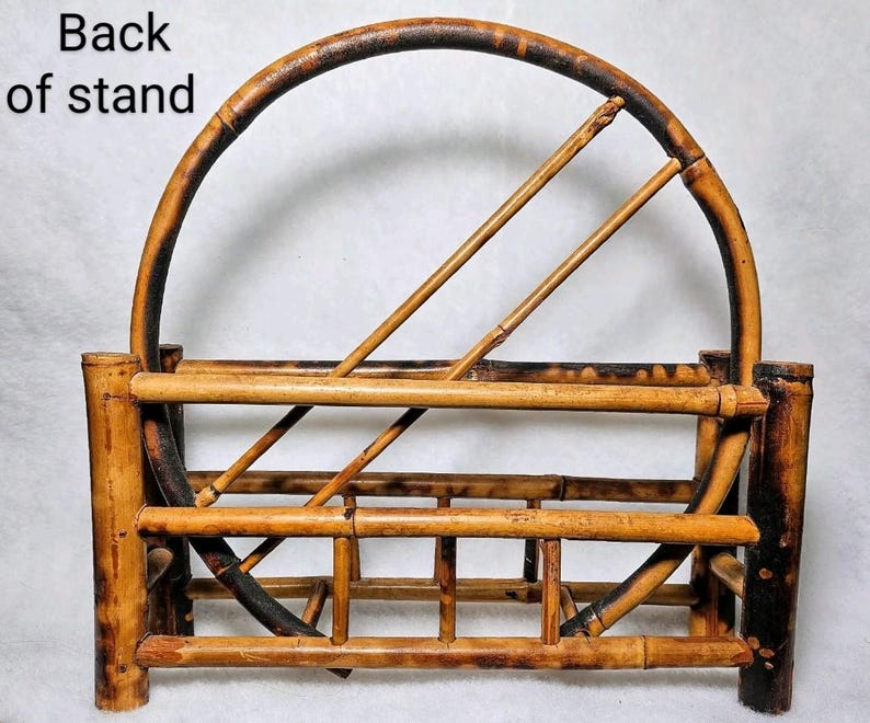 Original Hakuchikudo Fan (sensu) and Scorched Bamboo Fan Stand - Etsy