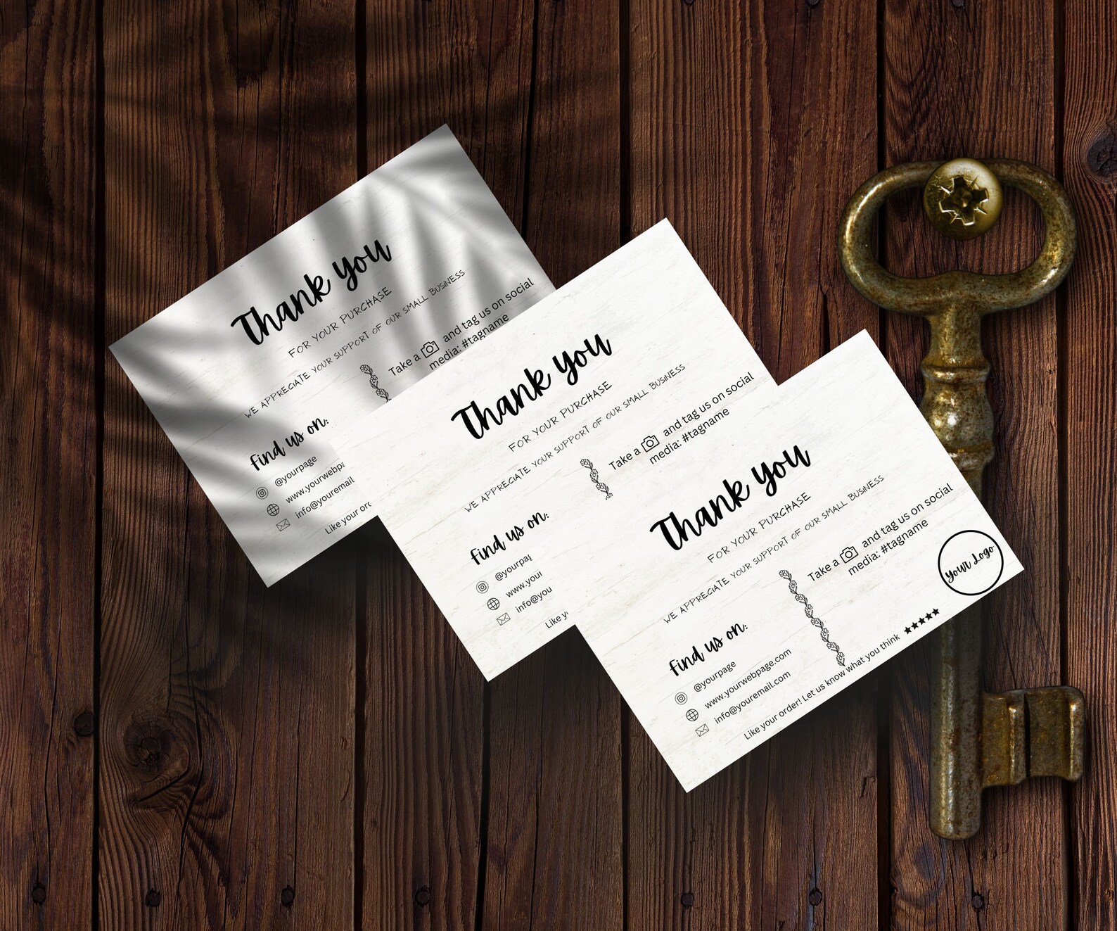 Thank You Card, Editable Thank You Card Template, Printable Thank You ...