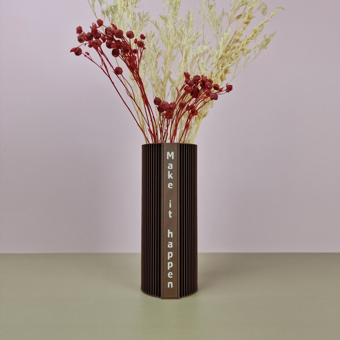 Vase DEDICATION • Dry Flowers • 3D Printing • Minimalist Design ...