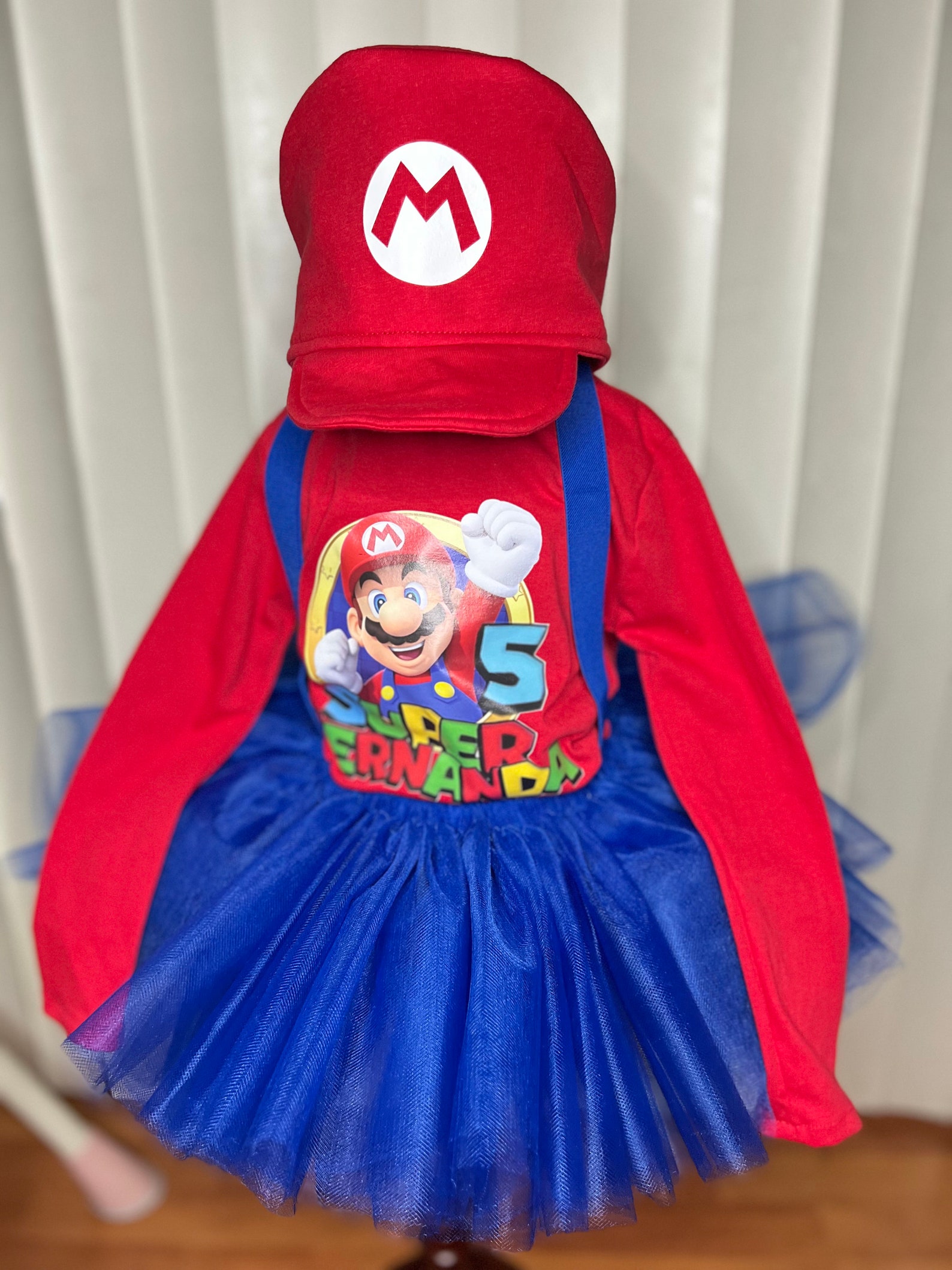 Mario Bros Tutu for Girls Personalized With Name and Age. - Etsy