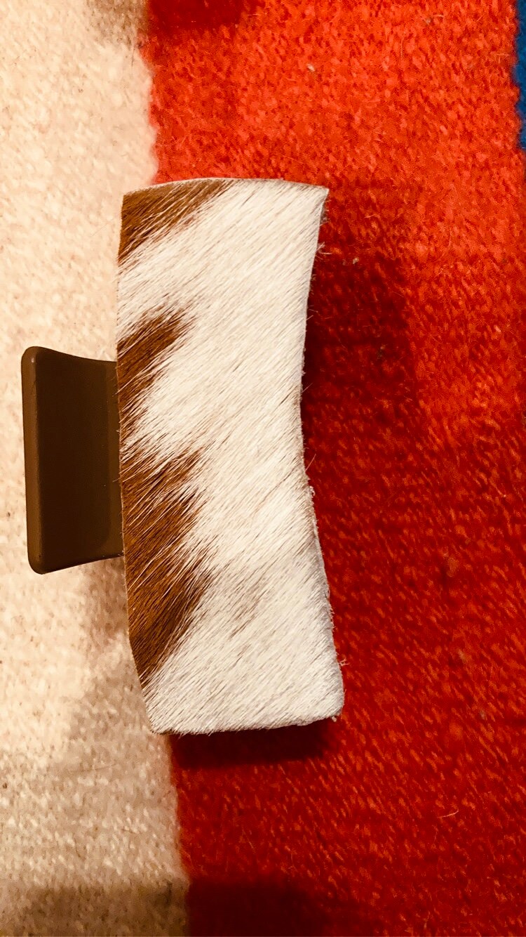 Branded Cowhide Claw-clips - Etsy