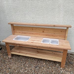 DIY Mud Kitchen Plan: Create an Outdoor Culinary Wonderland (36"x20"x66 ...