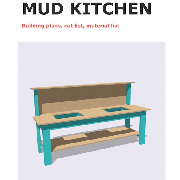 Mud Kitchen Diy Plans - Etsy