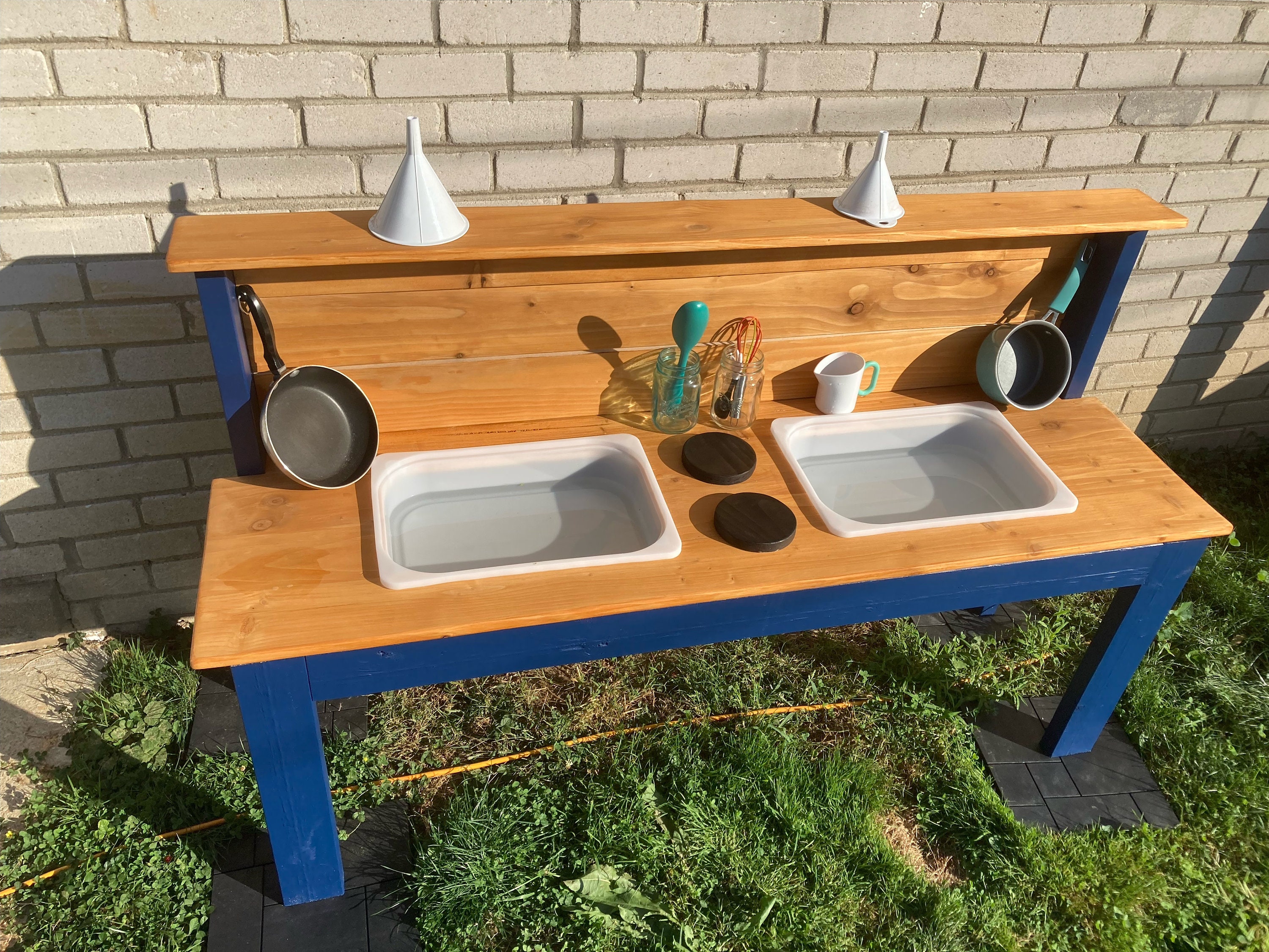 DIY Mud Kitchen Plan: Create an Outdoor Culinary Wonderland 36x20x66 - Etsy