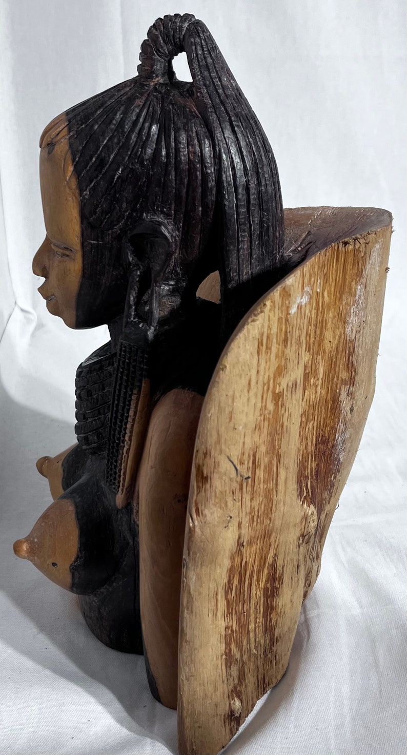 Pair of Ebony Massai Moran warrior and Maasai Woman Busts - Etsy