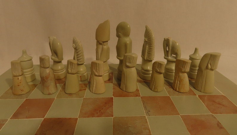 Kisii Soapstone Chess Set- Hand Carved in Kenya - Etsy