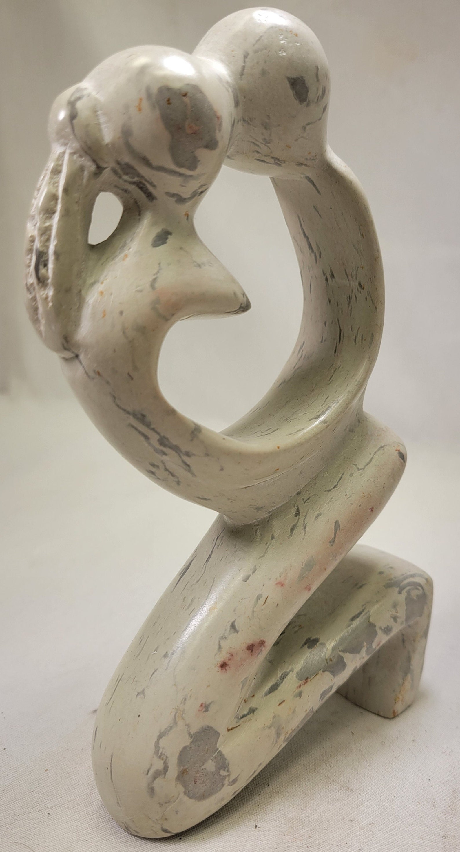 Kisii Soapstone Kneeling Lovers Sculpture- Hand Carved in Kenya - Etsy