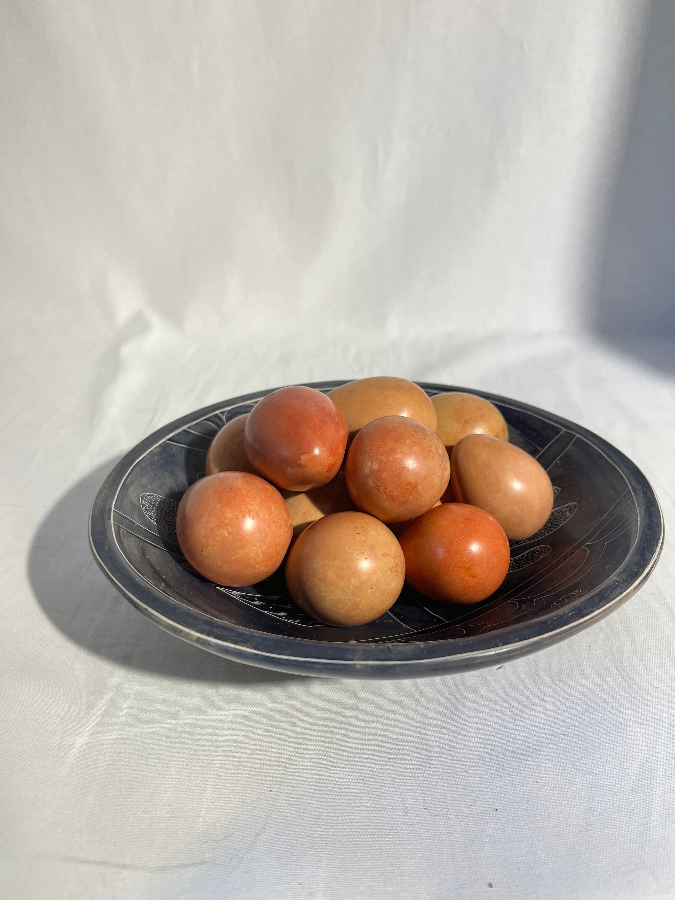 Kisii Soapstone Eggs- Set of 12 - Etsy