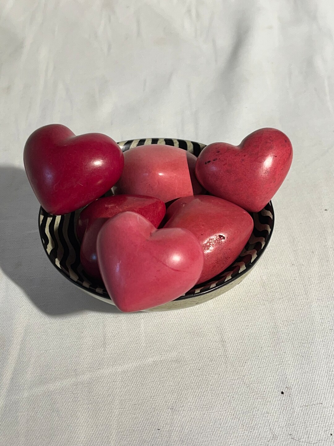 Kisii Soapstone Hearts- Set of 6 - Etsy