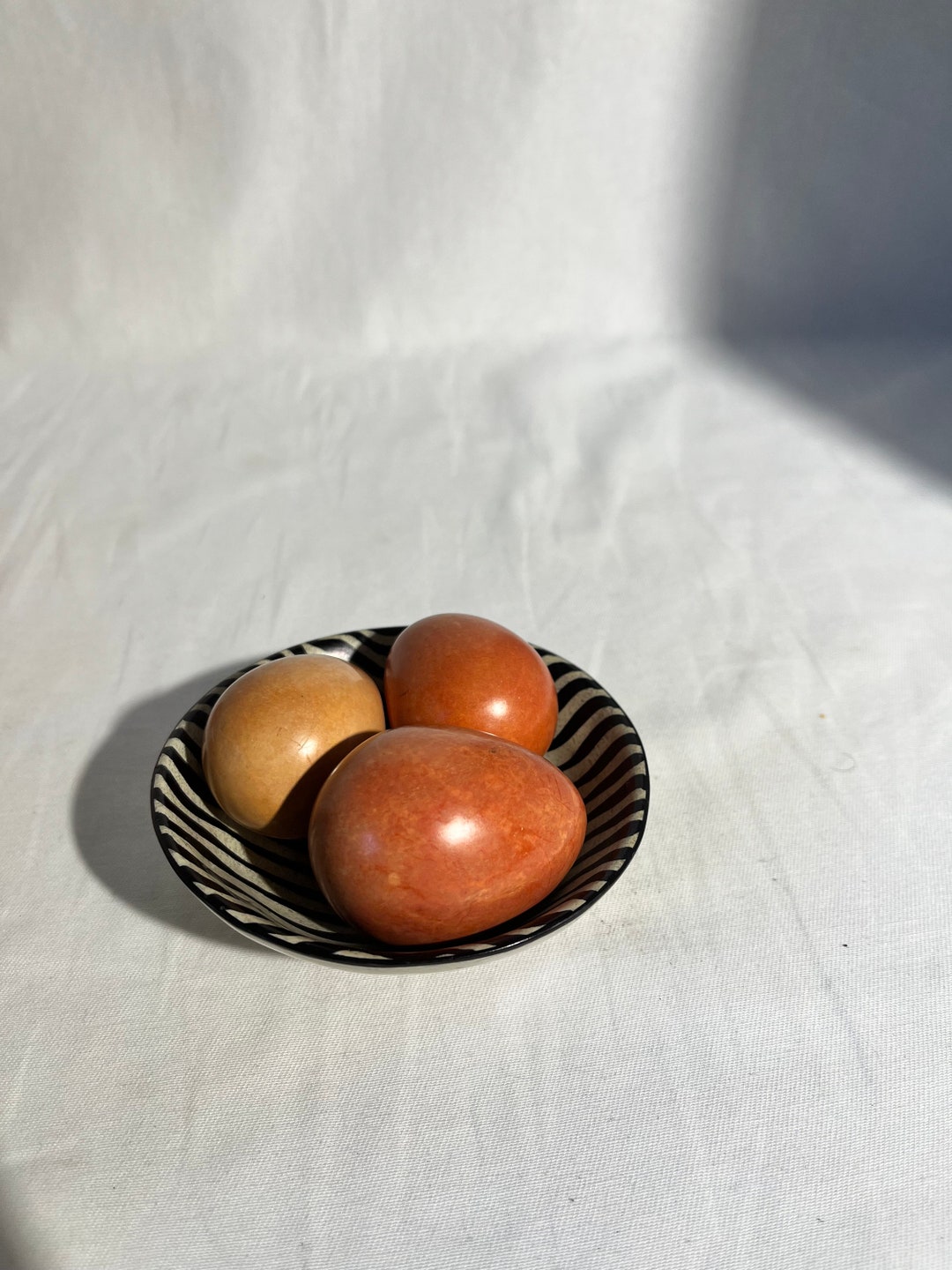 Kisii Soapstone Egg- Set of 3 - Etsy