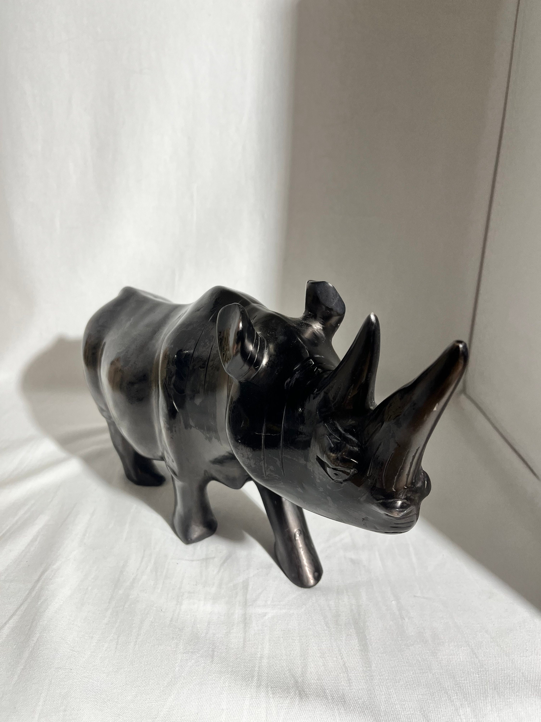 Kisii Soapstone Rhino - Etsy