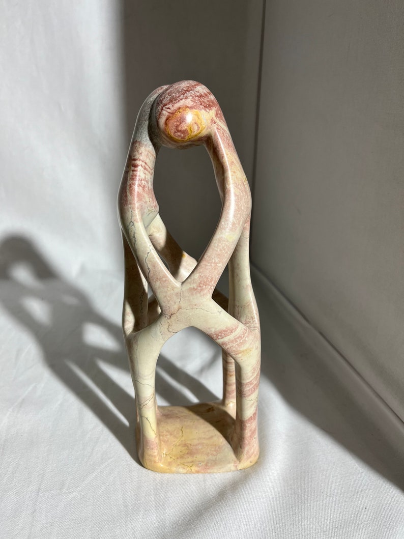 Kisii Soapstone 8"lovers Sculpture - Etsy