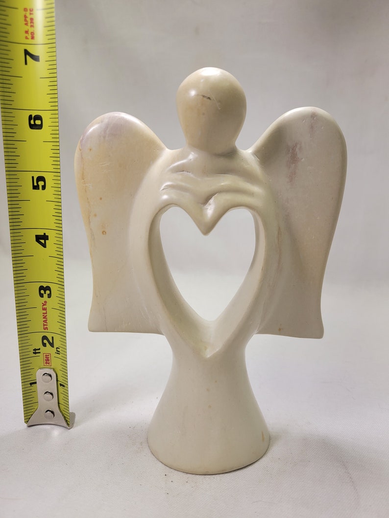 Kisii Soapstone Angel Heart Sculpture- Hand Carved in Kenya - Etsy