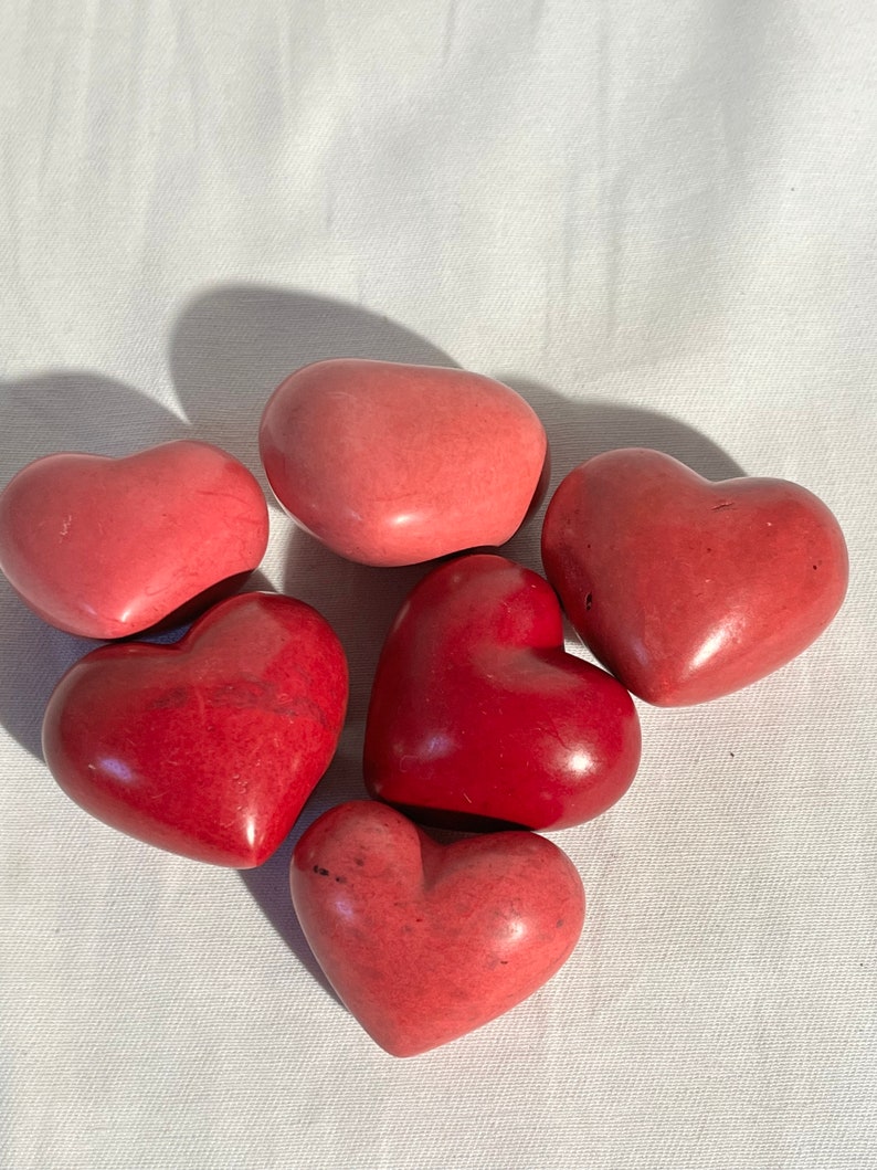 Kisii Soapstone Hearts- Set of 6 - Etsy