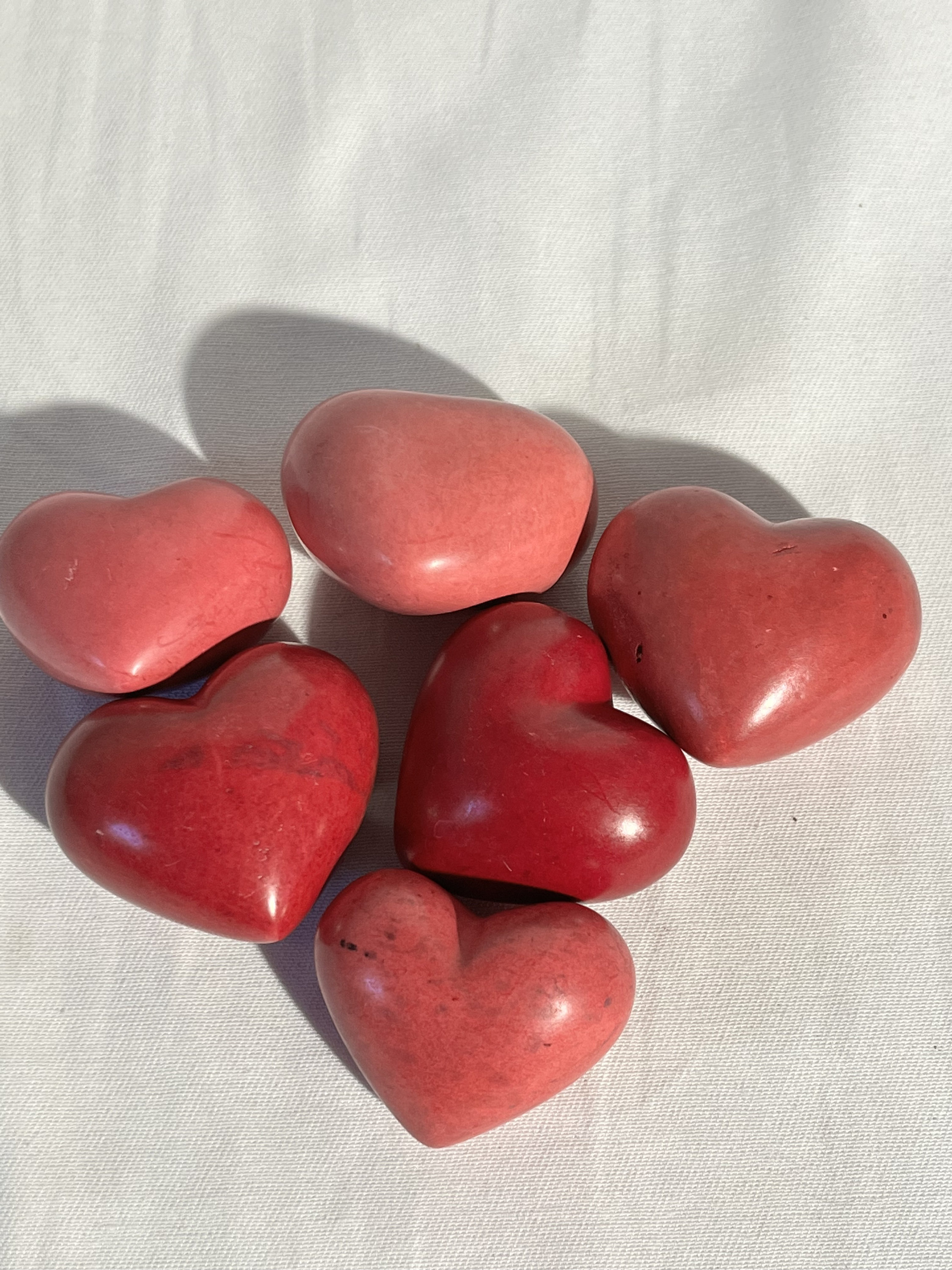 Kisii Soapstone Hearts- Set of 6 - Etsy