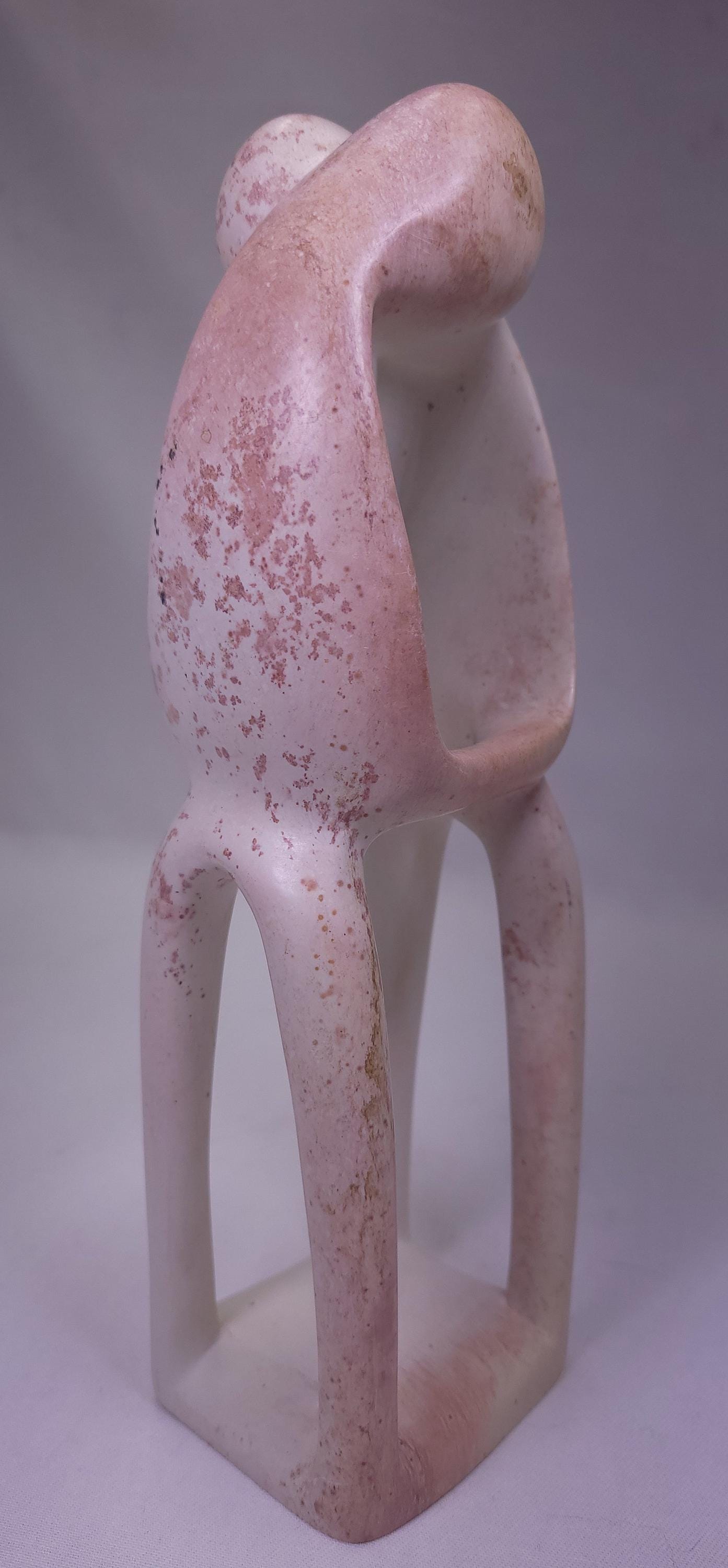 Kisii Soapstone 9" Lovers Sculpture- Hand Carved in Kenya - Etsy