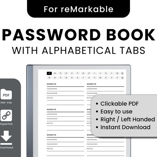Password Tracker - Etsy