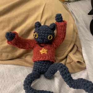 Customizable Crochet Guide: Margot the Cat (knit Sweater and Skeleton ...