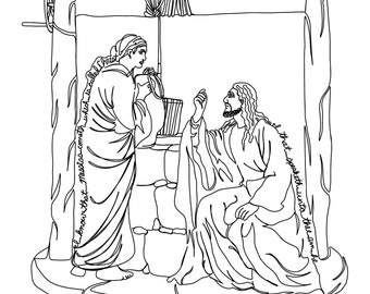 The Woman at the Well Clip Art Combo Pack - Etsy