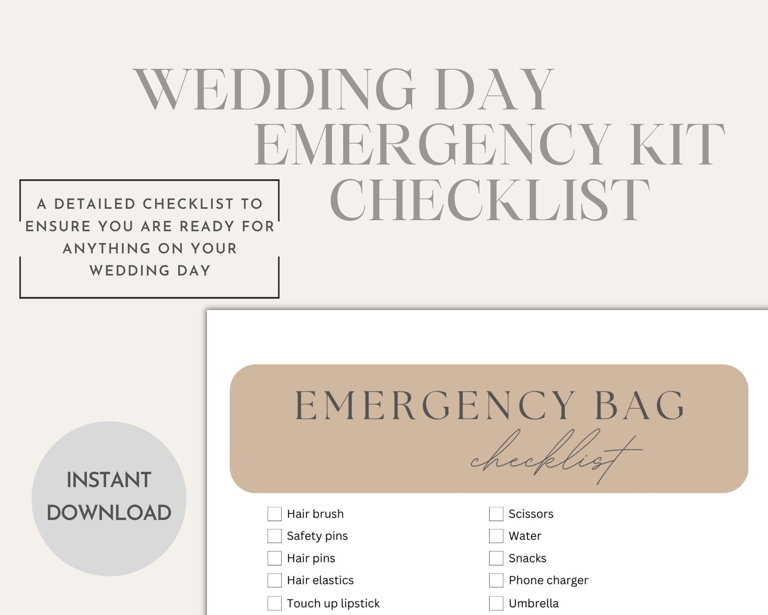 Wedding Guide and Wedding Checklist for Venue Set up and Bridal Party ...