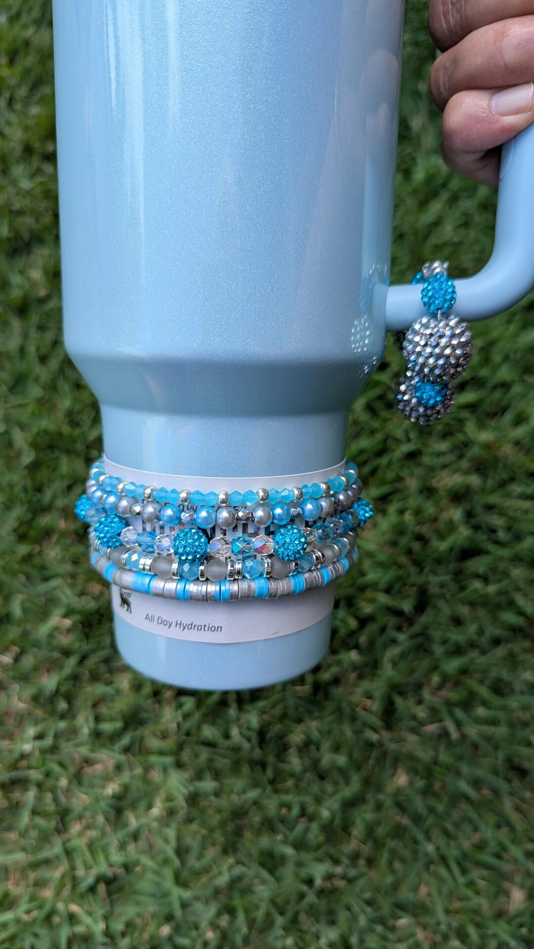 Target Blueberry Milk Stanley Cup Accessories Blue Stacking Bracelets ...