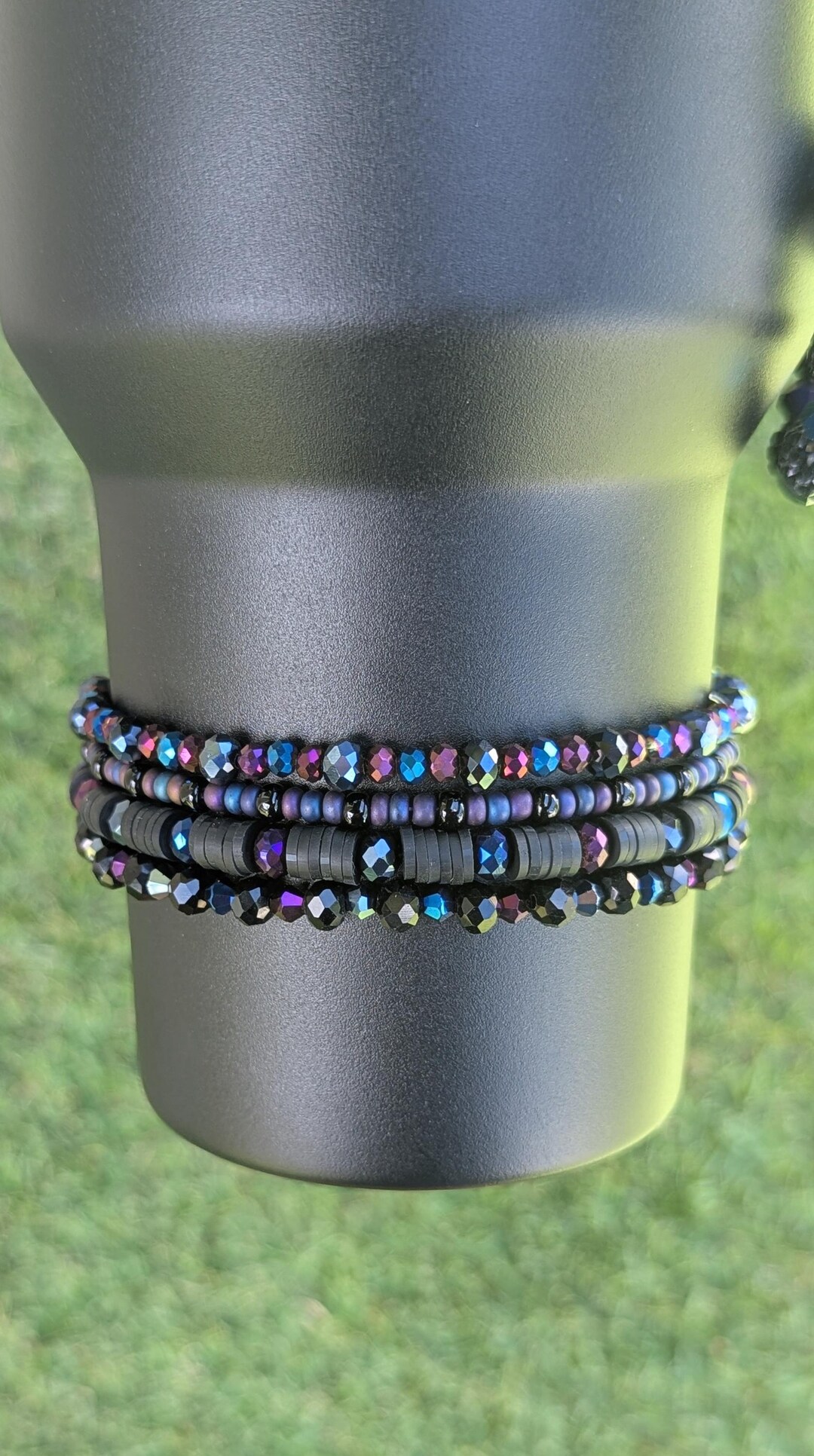 Stanley Cup Black Chroma Stacking Bracelets Fits 30 40 Oz Stanley Cup ...