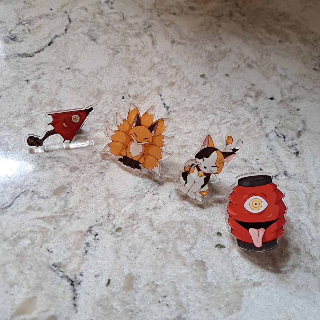 Japanese Yokai Pins - Etsy
