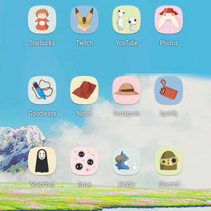 Ghibli Phone App Icons - Etsy