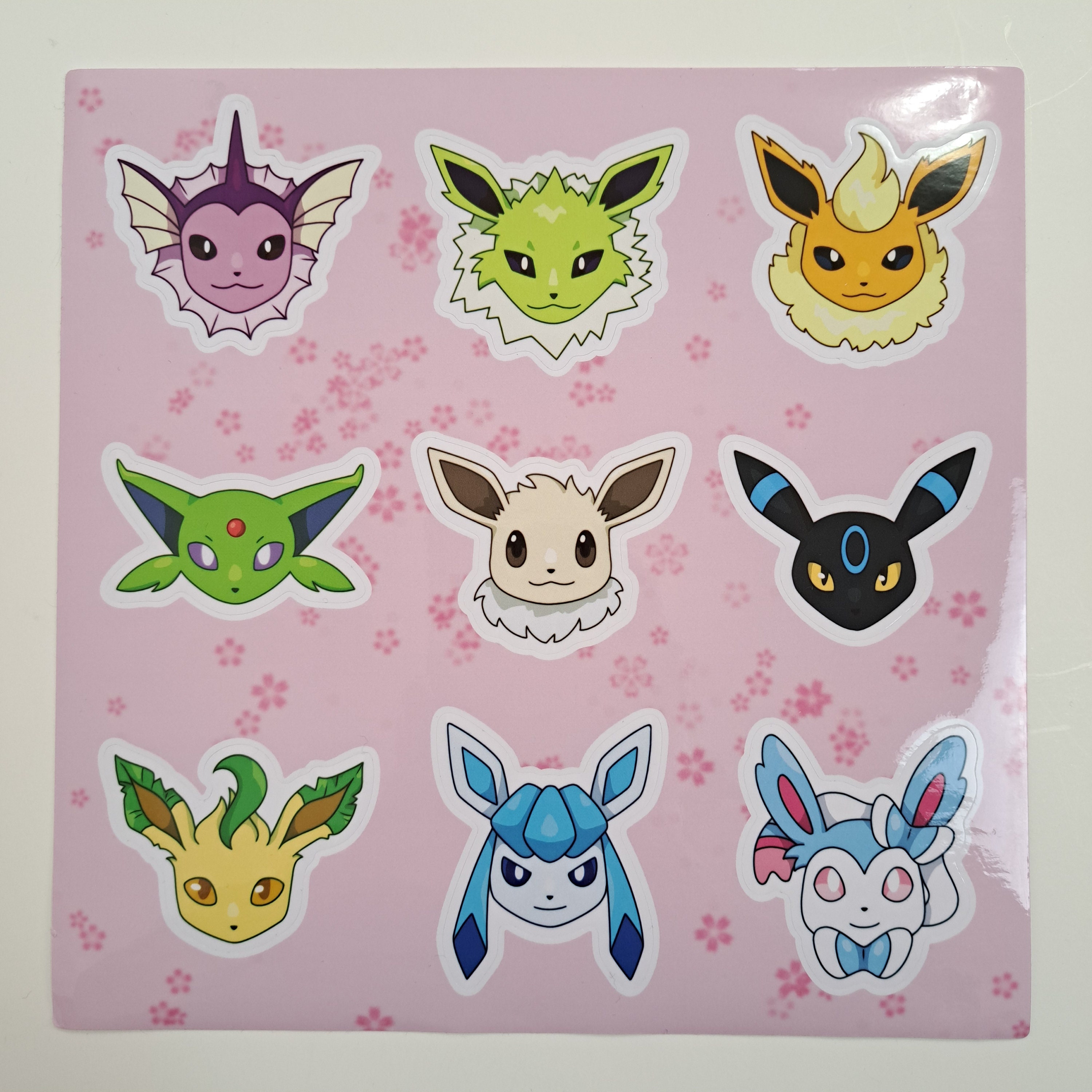 Pokemon Eeveelution Sticker Sheet - Etsy